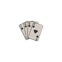 Machine Embroidery Design, Playing Cards Suits, Decks Designs, Set 4 ...