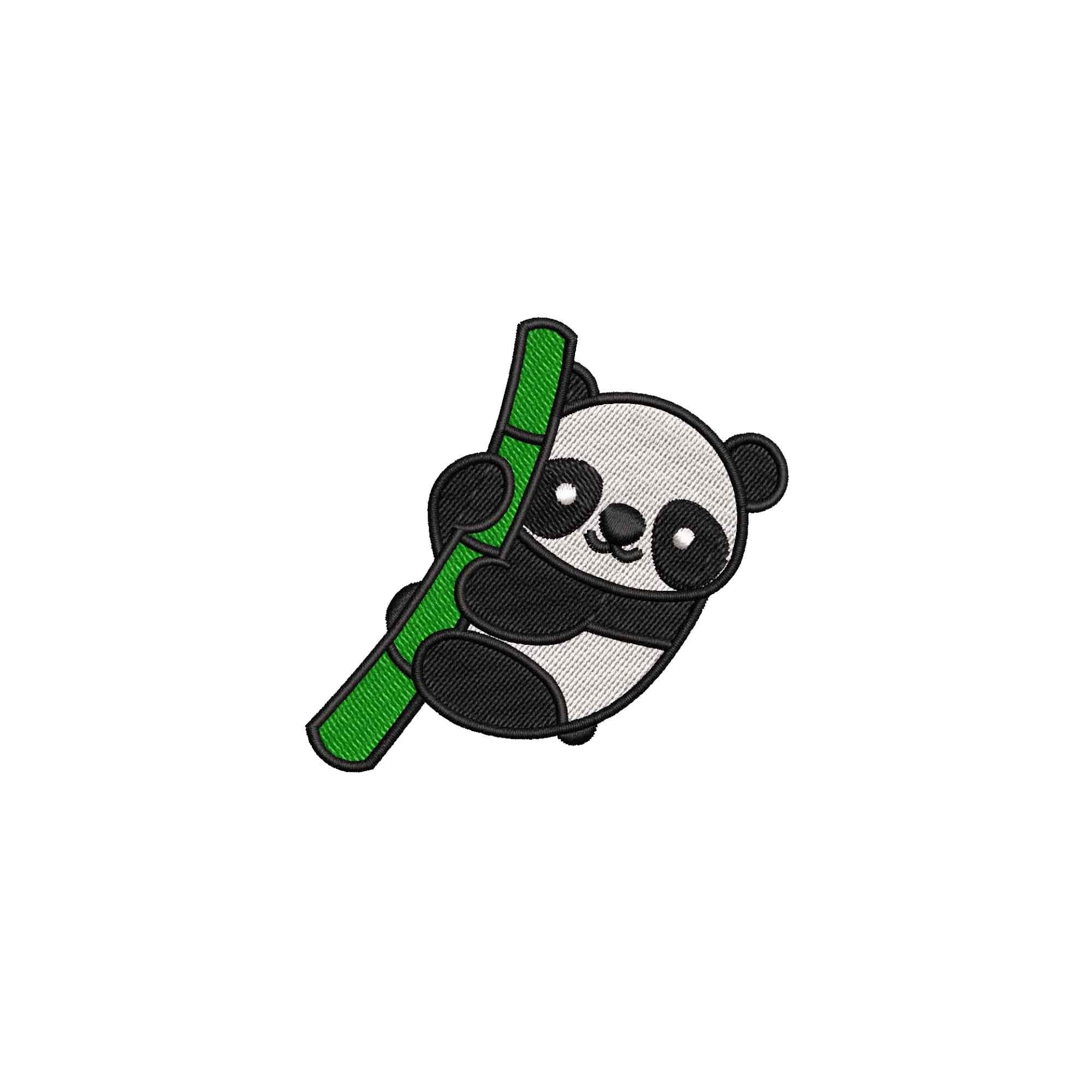 Mini Panda Bear Embroidery Design, Animal Embroidery, Baby Embroidery ...