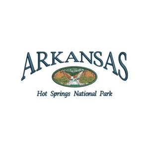 Arkansas Embroidery Design, Hot Springs National Park Embroidery Files ...