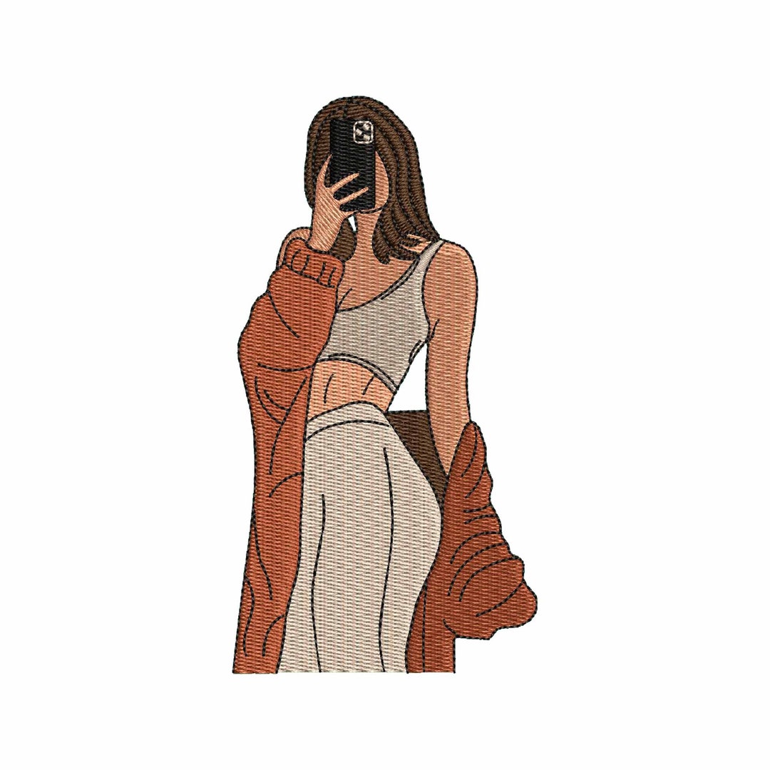 Trendy Woman Embroidery Design: Female Body Art (digital Download) - Etsy