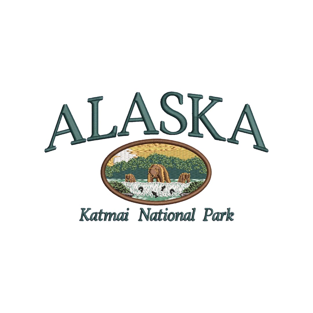 Alaska Embroidery Design: Katmai National Park, Animals Machine ...