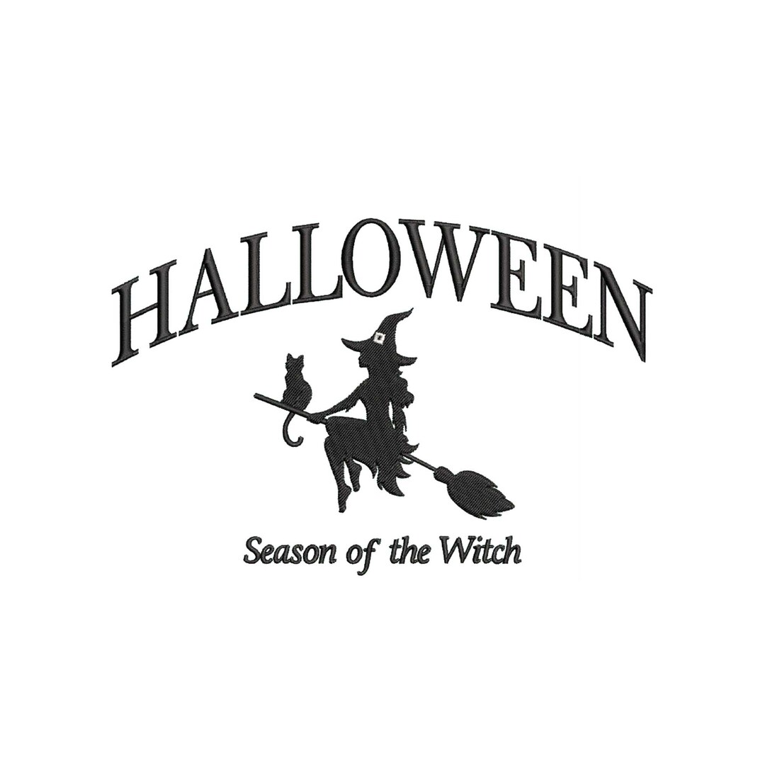 Salem Witch Embroidery Design, Halloween Embroidery Designs, Halloween ...