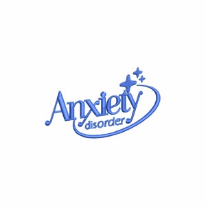 Anxiety Machine Embroidery Designs, Embroidery Files, Embroidery ...
