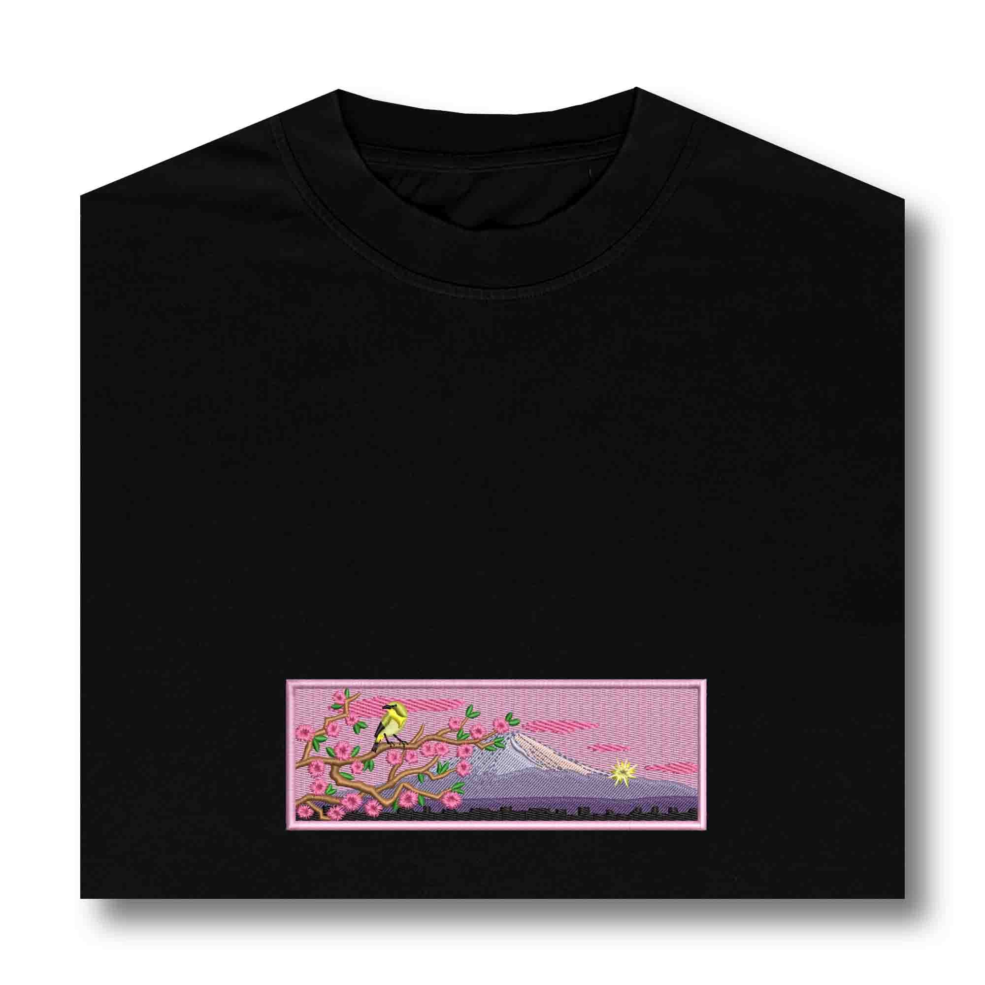 Japan Mount Fuji Machine Embroidery Designs, Embroidery Pattern ...