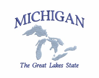 SALE 9 Sizes Michigan State Appliqué Embroidery Machine Embroidery ...