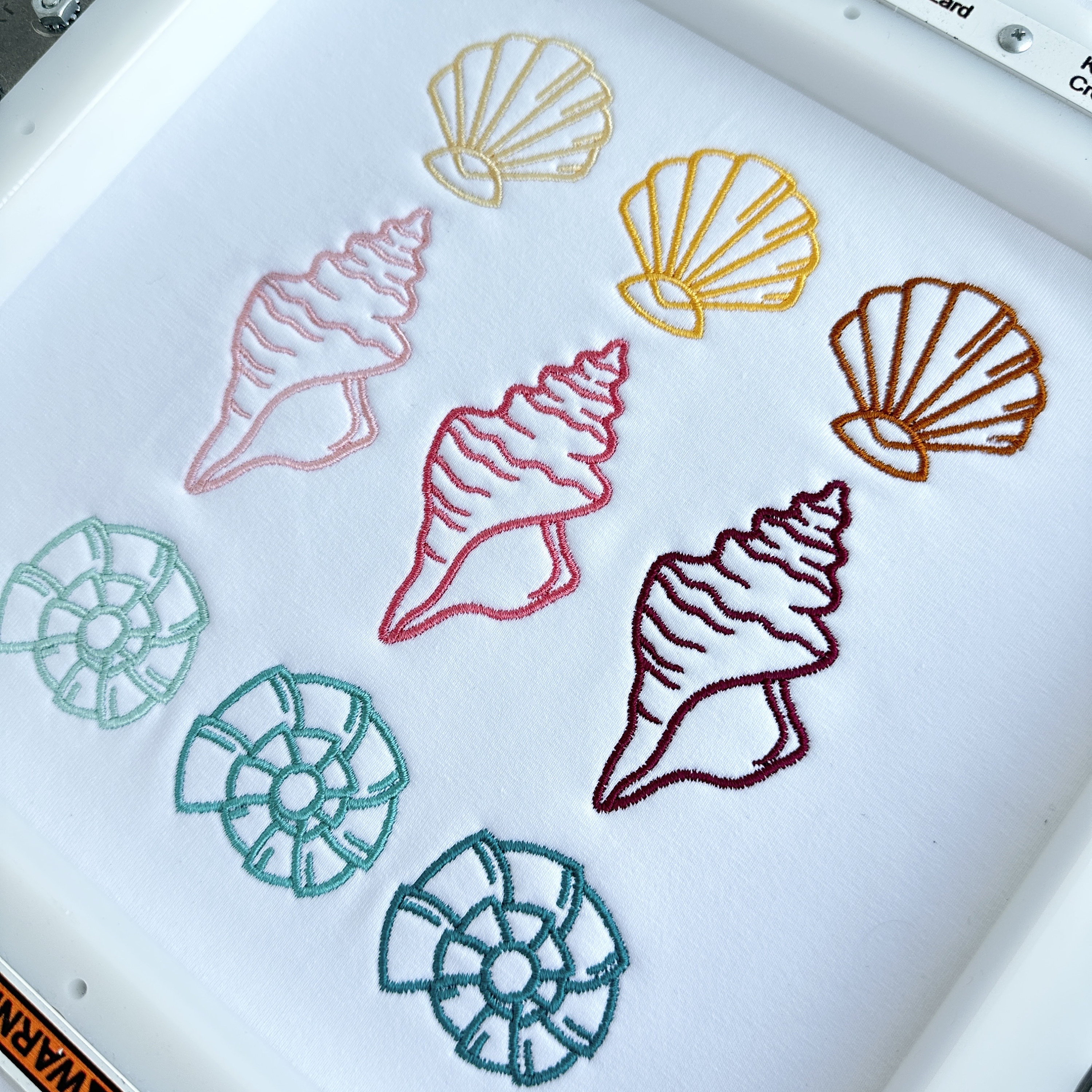 Seashell Embroidery Design: Ocean Summer Pattern (digital Download) - Etsy