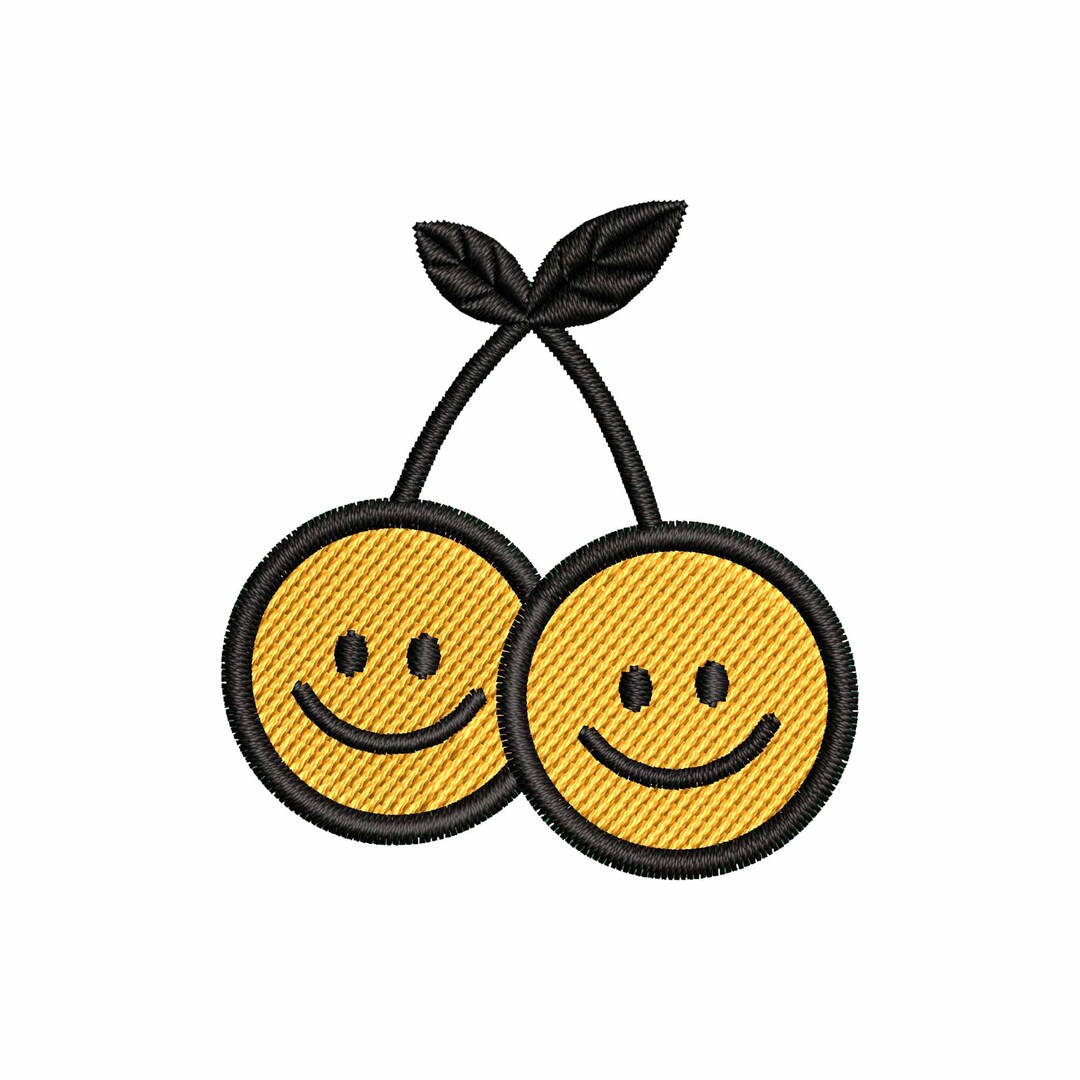 Smiley Face Embroidery Design - Etsy