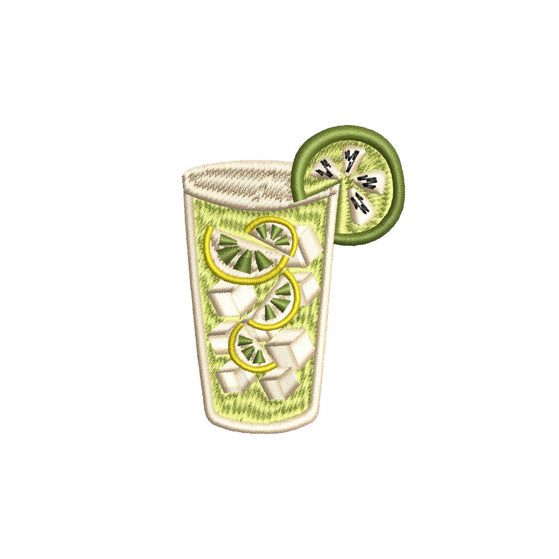 Mini Mojito Cocktail Machine Embroidery Designs, Mojito Glass ...