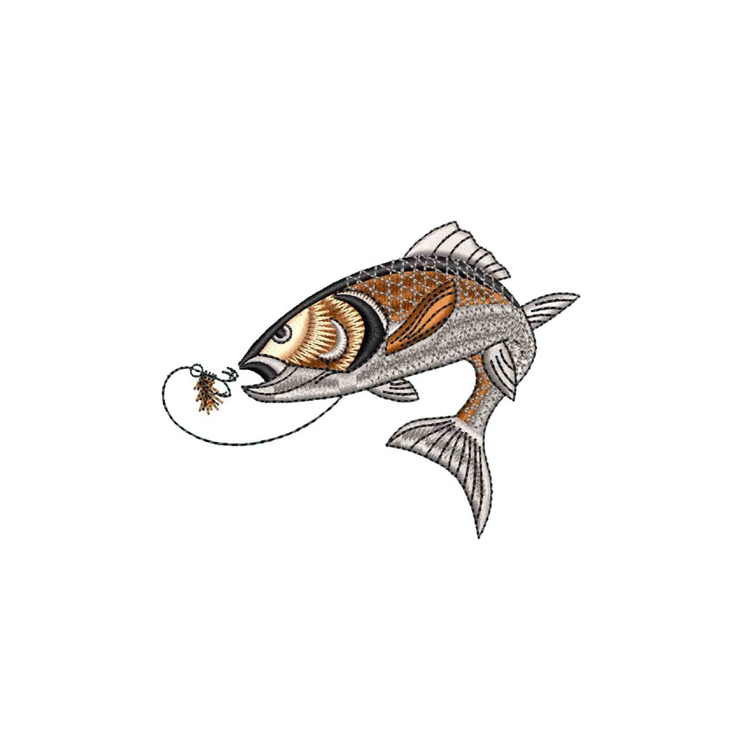 Fishing Machine Embroidery Designs, Fisherman, Outdoor, Embroidery ...