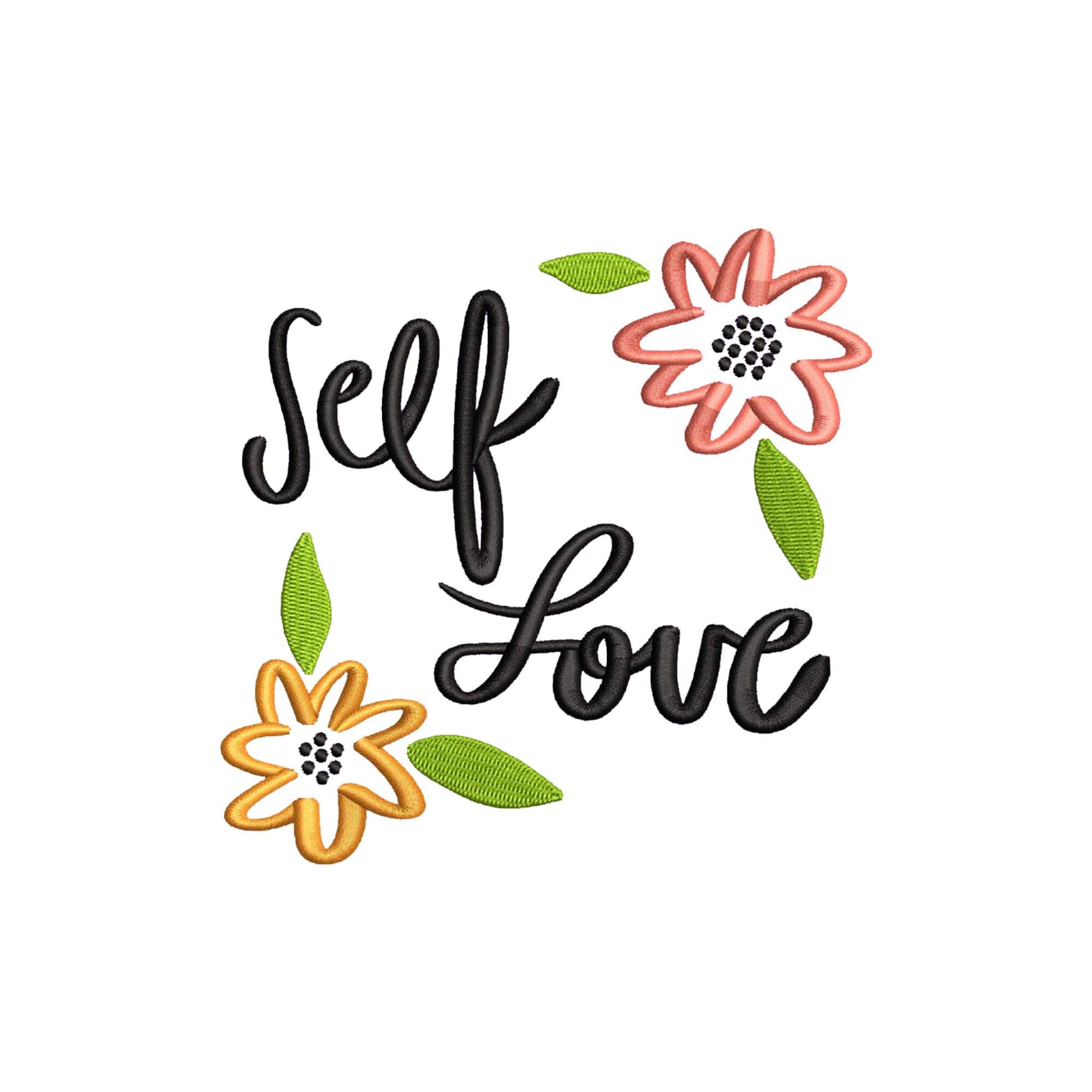 Self Love Embroidery Design - Etsy