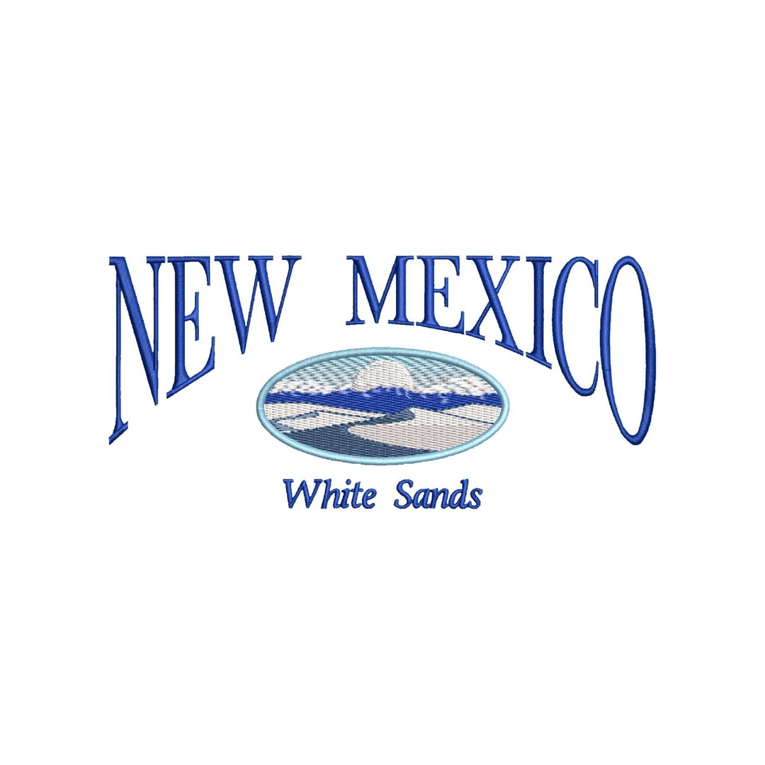 New Mexico Machine Embroidery Designs, White Sands National Park ...