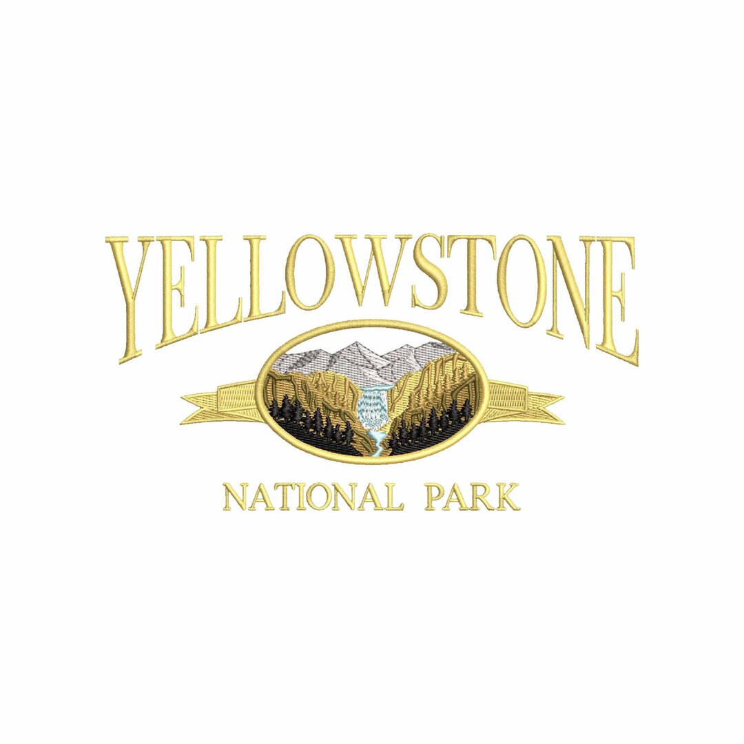 Yellowstone National Park Embroidery Design - Etsy