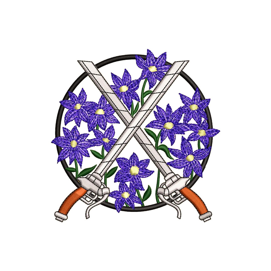 Anime Swords Machine Embroidery Design - Etsy