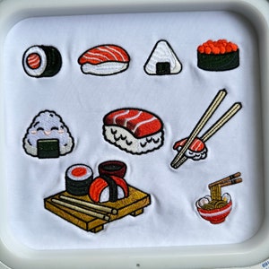 Sushi Embroidery Design, Machine Embroidery Designs, Food, Embroidery ...