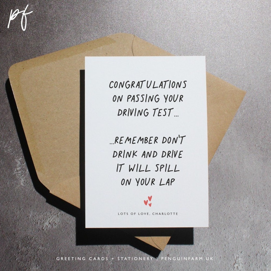 Funny Well Done for Passing Greeting Cards, Custom Cards, Birthday ...