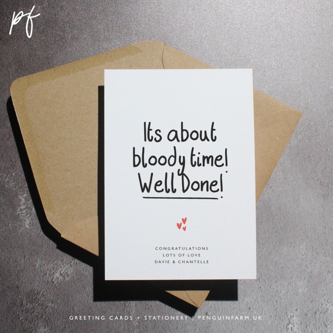 Many Congratulations Card for Bestie/best Greeting Cards, Custom Cards ...