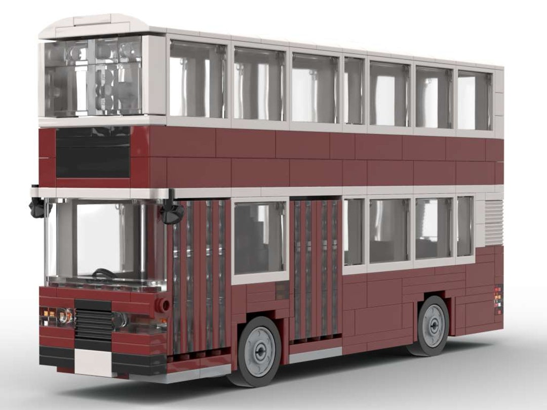 Lego MOC Instructions Leyland Olympian Lothian Buses British Double ...