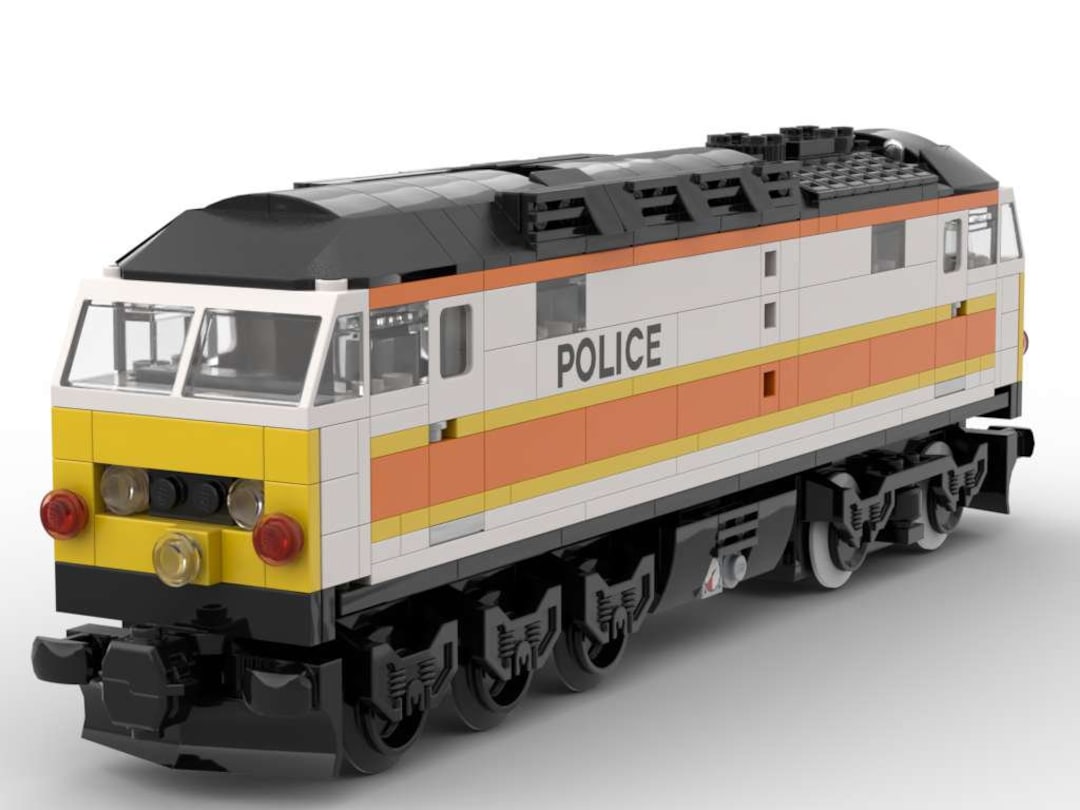 Lego MOC Instructions - British Rail Class 47 Police Train With Light ...