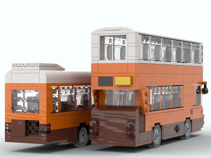 Lego MOC Instructions - GM Buses Double Pack Leyland Atlantean and ...