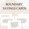 Boundaries Bingo Counseling Tool, Mental Health Tool. Set Healthy ...