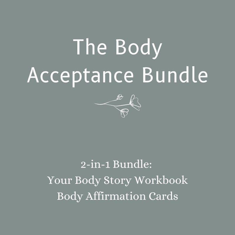 Body Acceptance Bundle, Body Acceptance Tools, Body Positivity ...