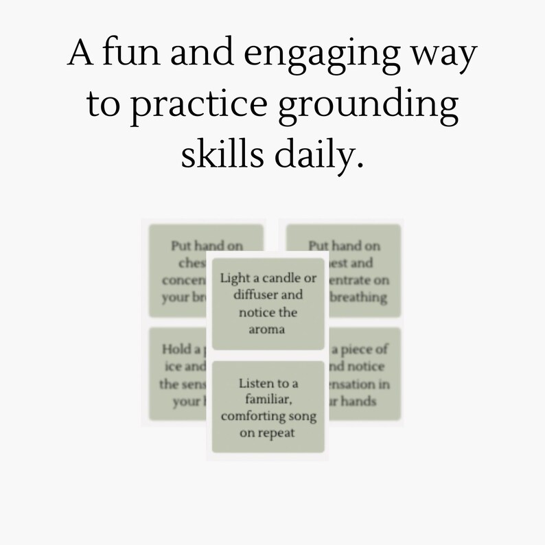 Grounding Skills Bingo, Counseling Grounding Skills, Trauma Resources ...
