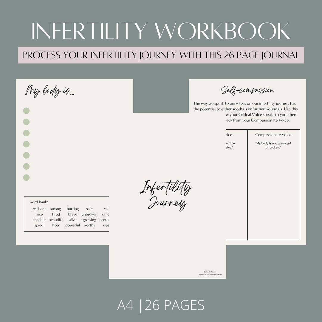Printable Infertility Workbook Infertility Journal - Etsy