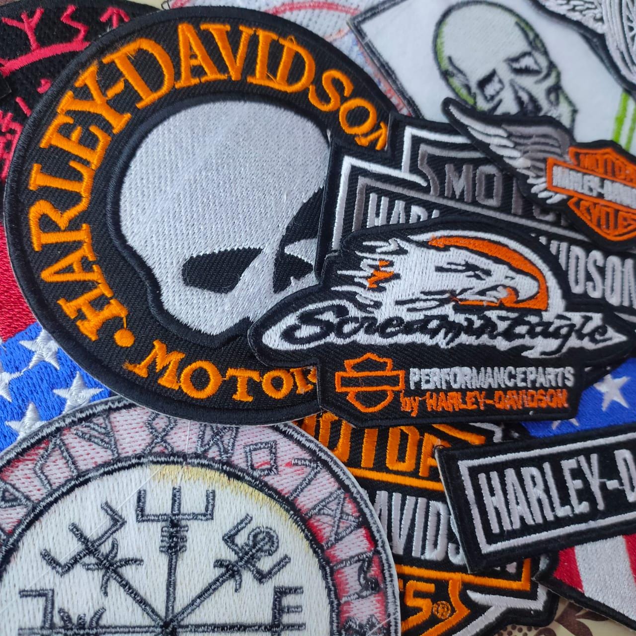 Biker Iron-on Patches Wholesale Lot 20 Pcs | Motorcycle Vest Patches ...