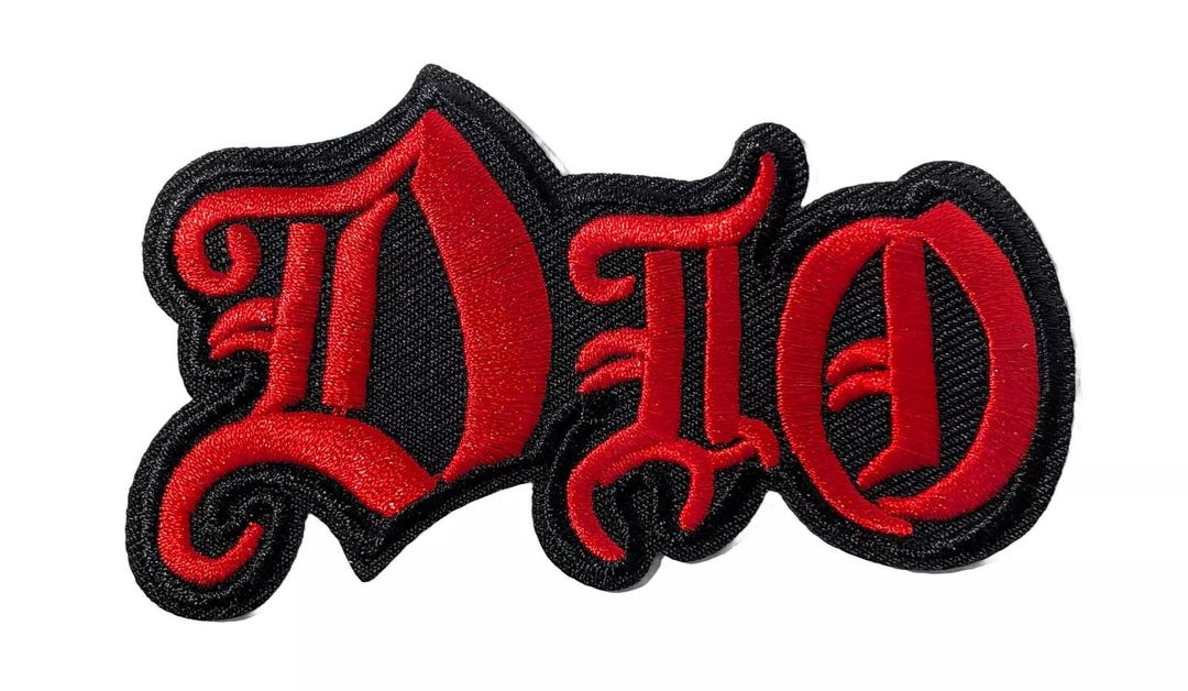 Dio Embroidered Patch Badge Applique Iron on Patches, Music Rock N Roll ...