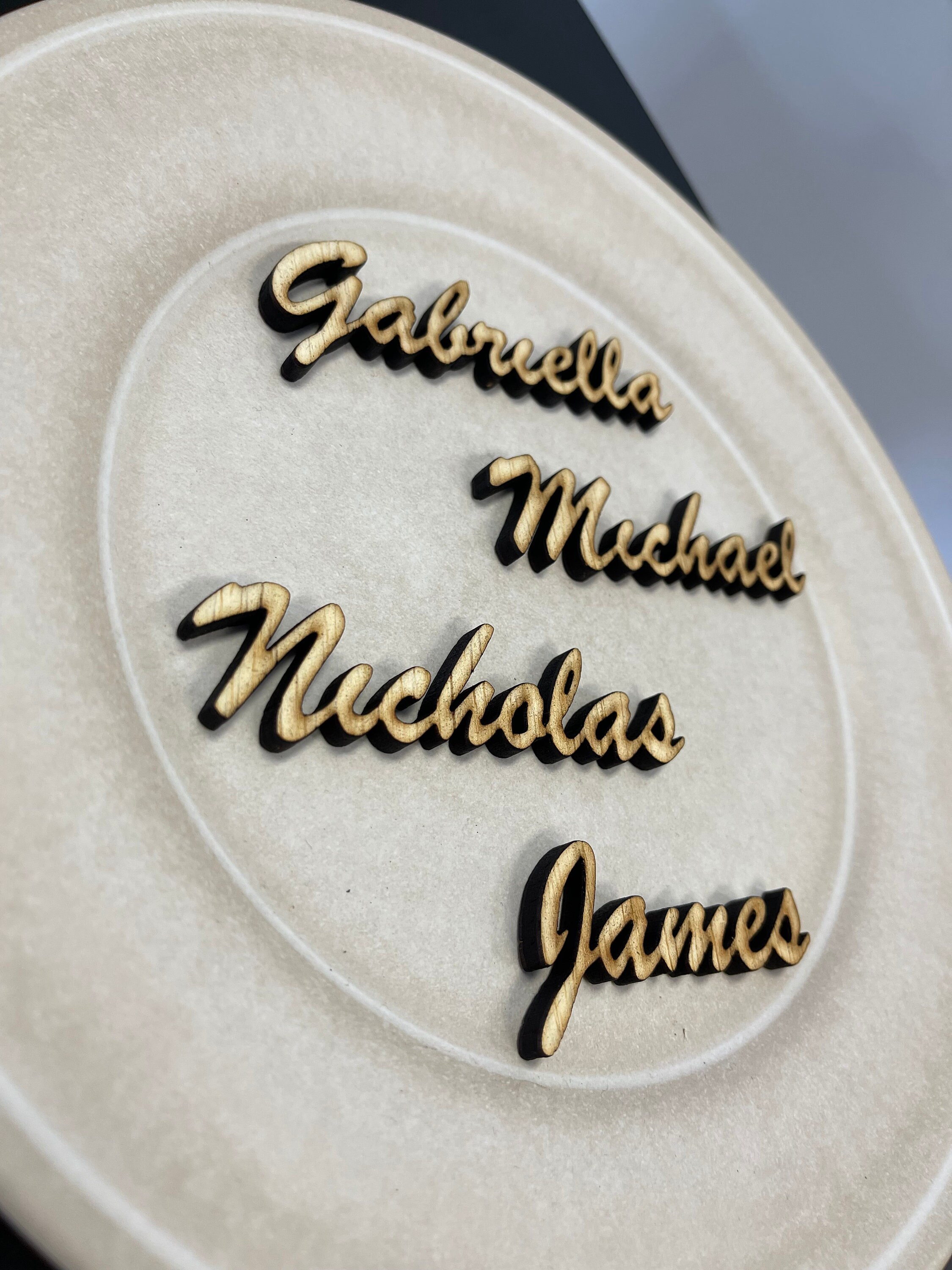 Wedding Place Cards Custom Place Names Setting Sign Dinner Wooden Table ...