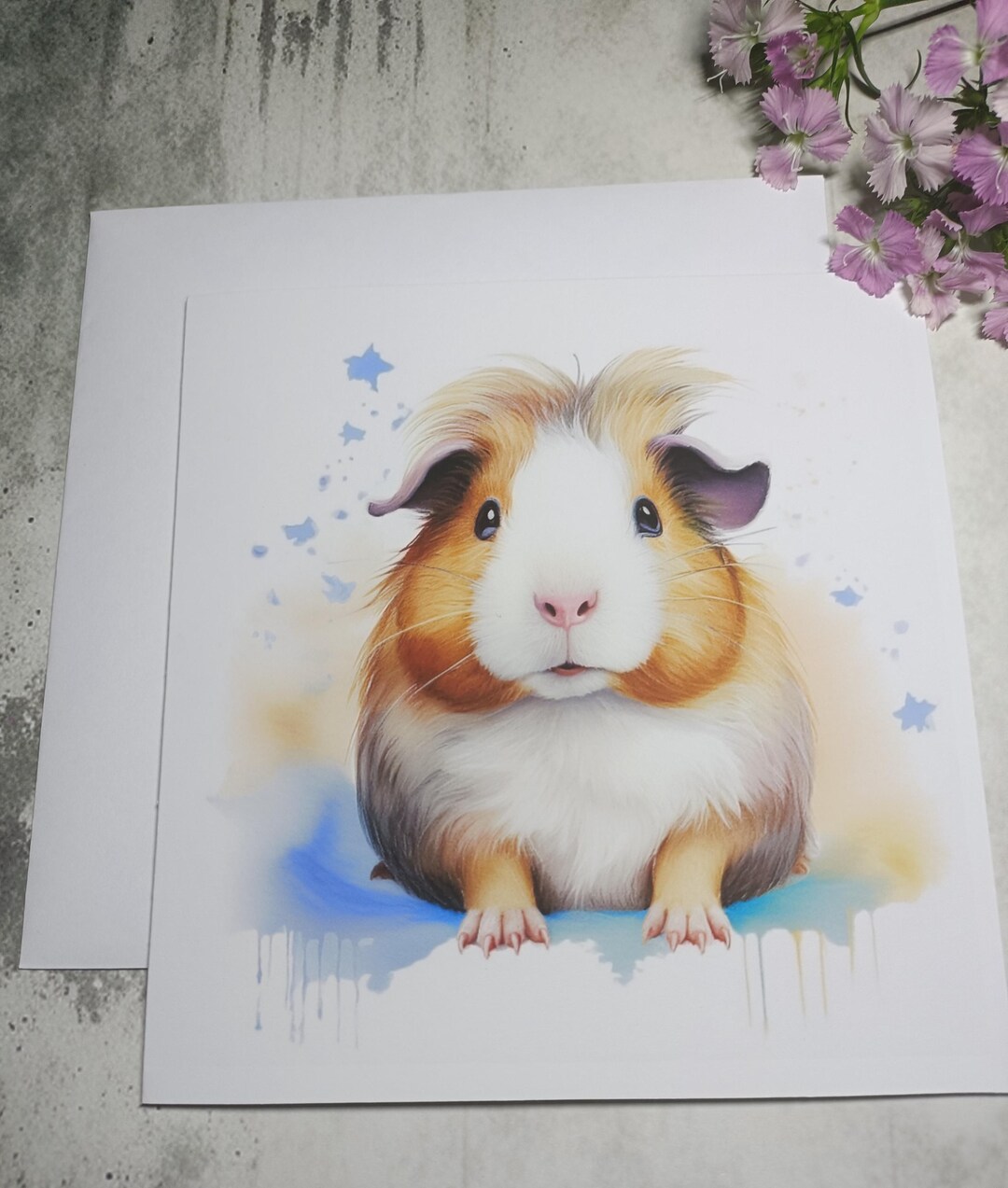 Gary the Guinea Pig Greeting Card, All Occasions Blank Card - Etsy