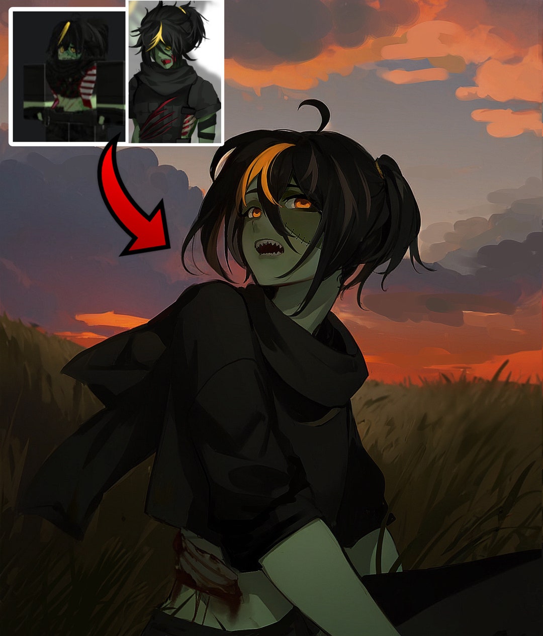 Art Comission Full Render With Background Custom Digital Artwork Art ...