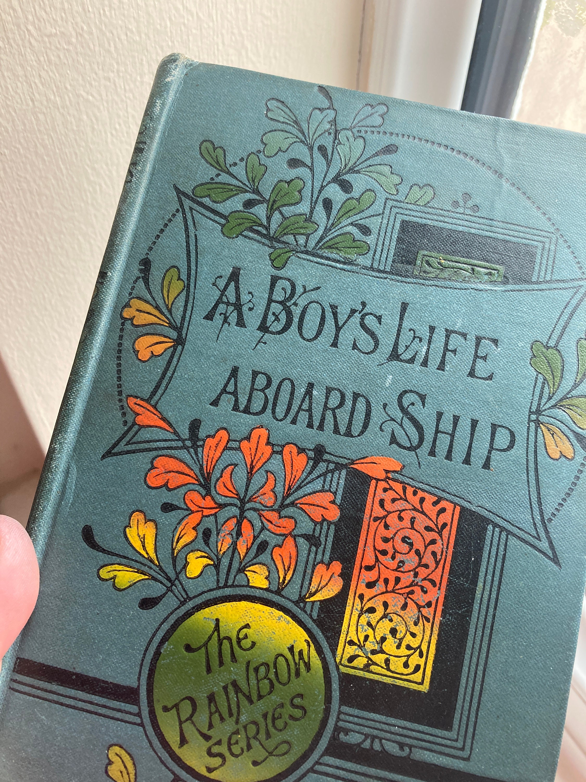 Antique Old Book Upcycled Into a Notebook. Plain Sketchbook Paper. Sea ...