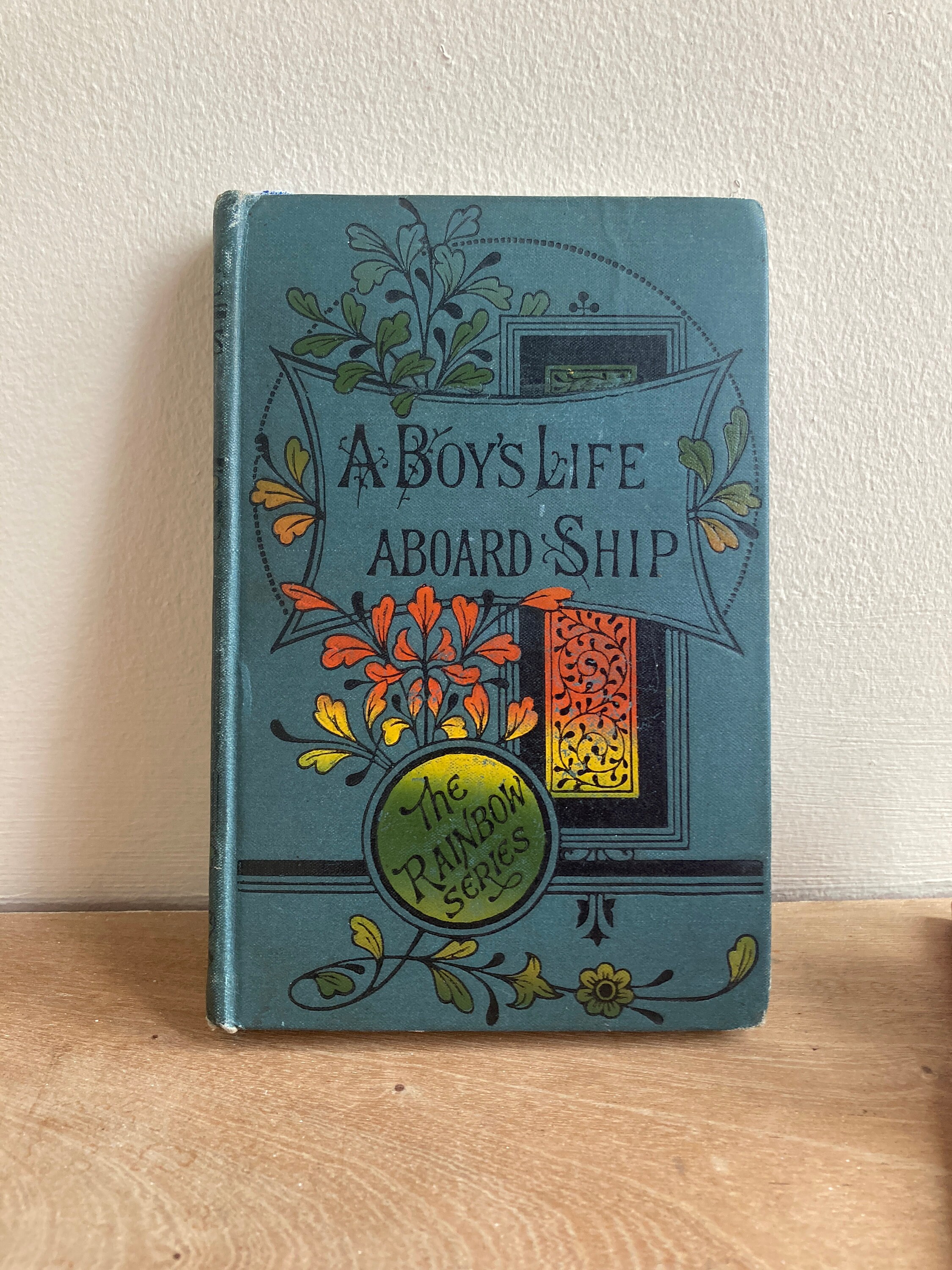 Antique Old Book Upcycled Into a Notebook. Plain Sketchbook Paper. Sea ...