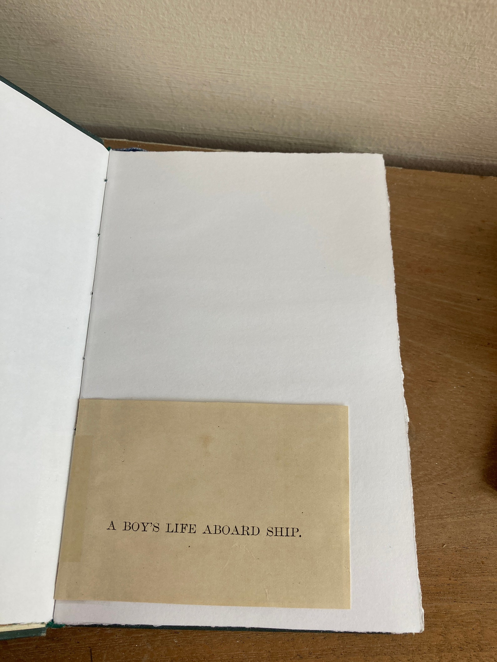 Antique Old Book Upcycled Into a Notebook. Plain Sketchbook Paper. Sea ...