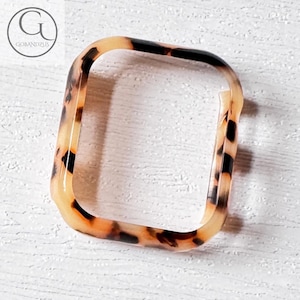 Tortoise Shell Apple Watch Band Resin Bracelet Strap 40mm 41mm 42mm ...