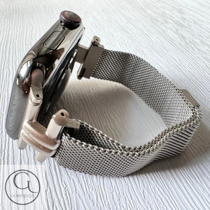 Starlight Luxury Milanese Loop Bracelet Apple Watch Band Ultra 49 46 45 ...