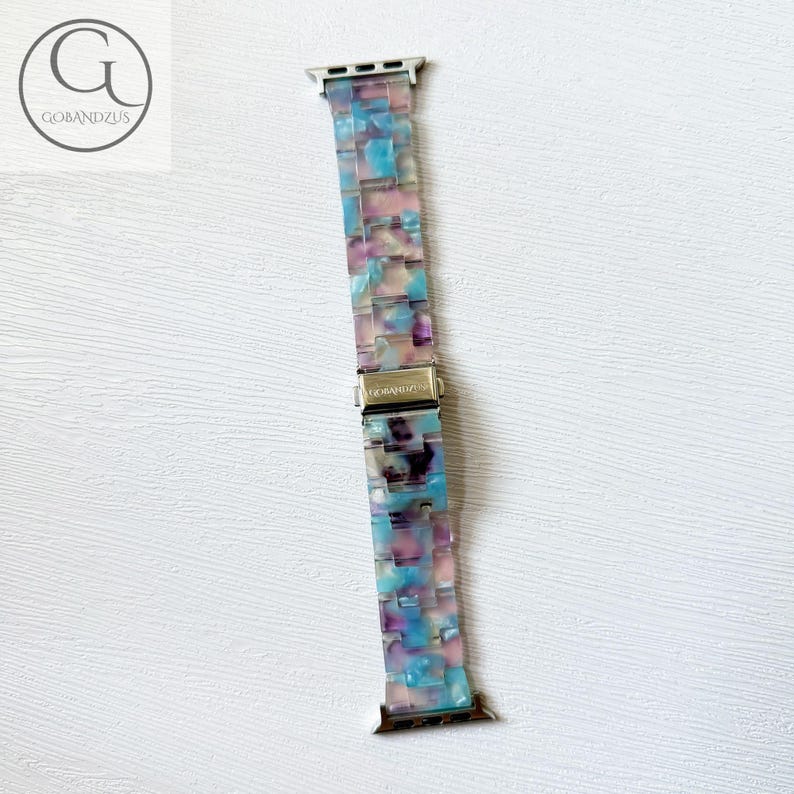 Dreamy Aurora Apple Watch Band Resin Bracelet Strap 40mm 41mm 42mm 44mm ...