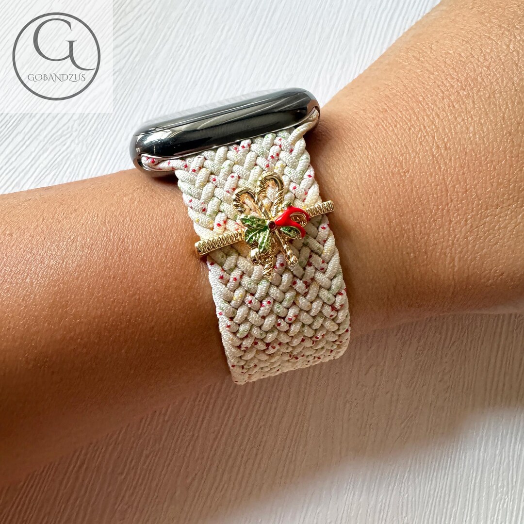 Starlight Mist Braided Nylon Apple Watch Band Ultra 38 40 41 42 44 45 ...