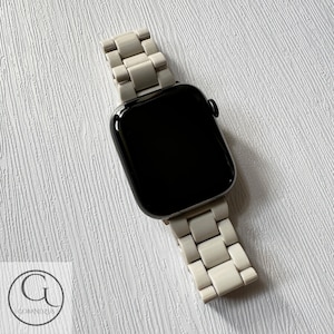 Starlight Color Apple Watch Band Resin Bracelet Strap Pink White 40 41 ...