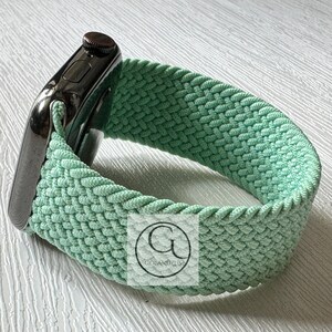 Black Mist Braided Nylon Apple Watch Band Ultra 38 40 41 42 44 45 46 ...