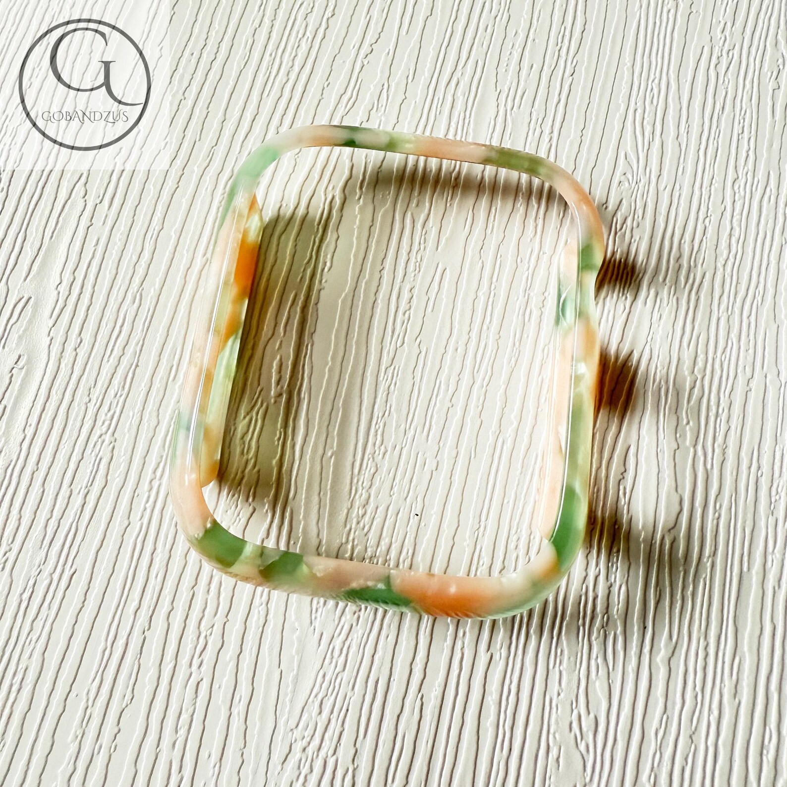 Jade Marble Pattern Apple Watch Band Resin Bracelet Strap 40mm 41mm ...