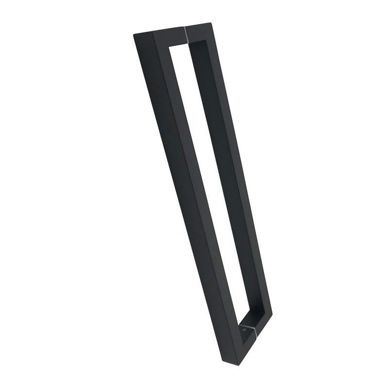 Entry Door Pull Handle Black Entrance Modern Square Long Stainless ...