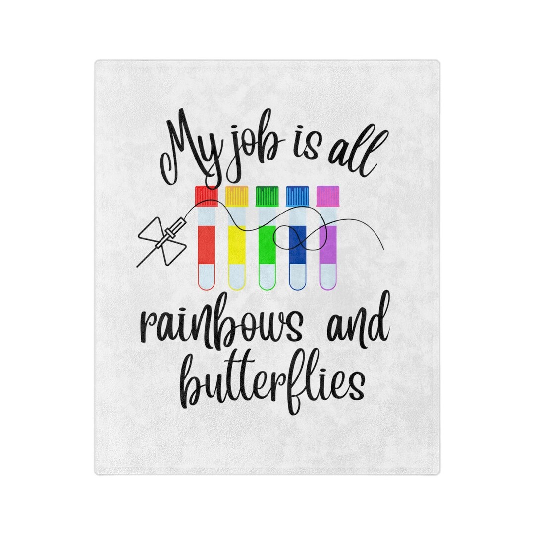 My Job is All Rainbows and Butterflies Blanket Christmas Gift - Etsy