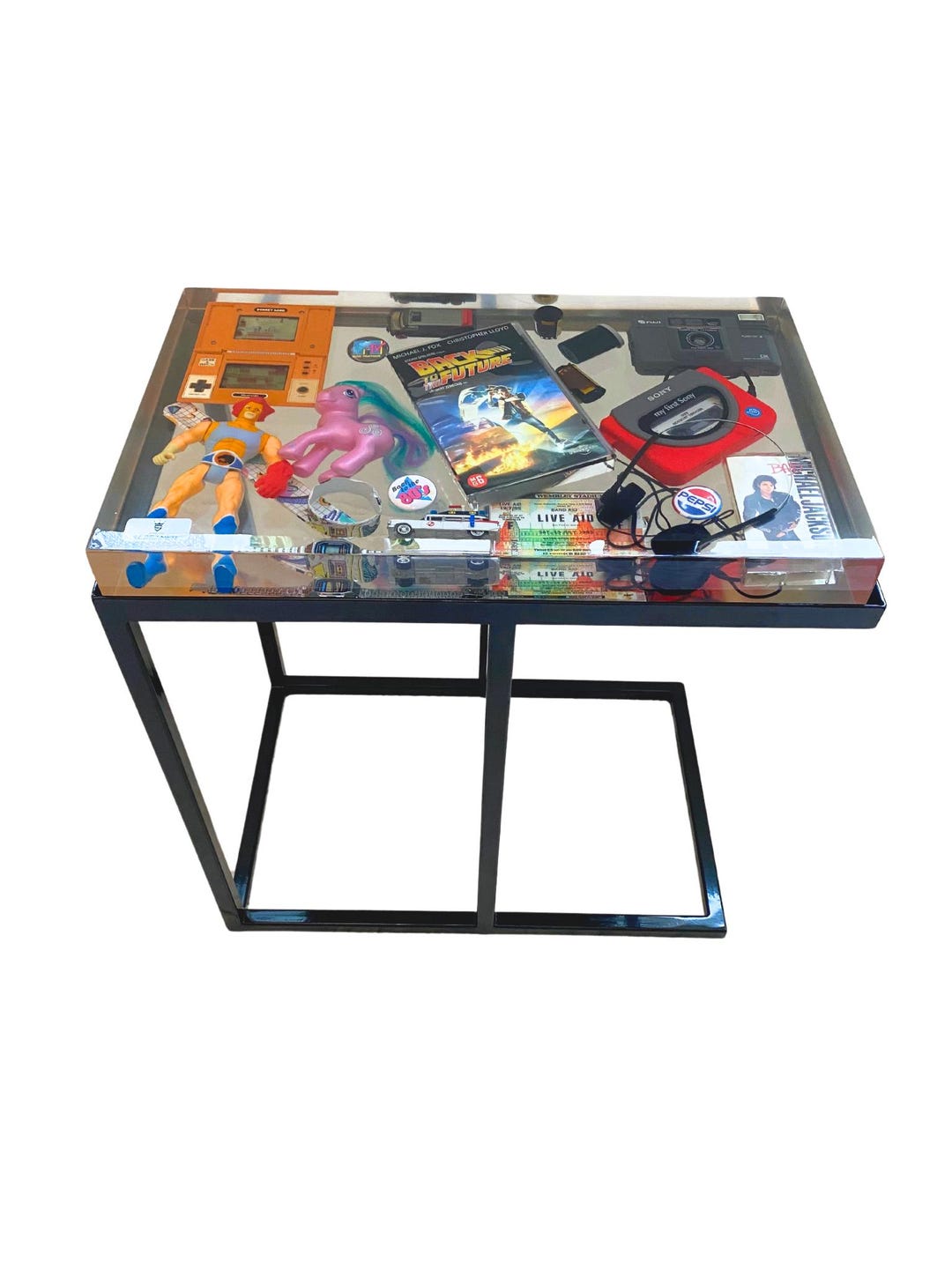 80's Time Capsule, Epoxy Resin Table, Unique Epoxy Table,80's Resin ...