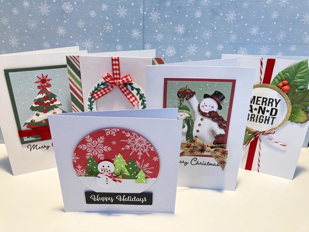 Cheerful Handmade Holiday Cards - Etsy