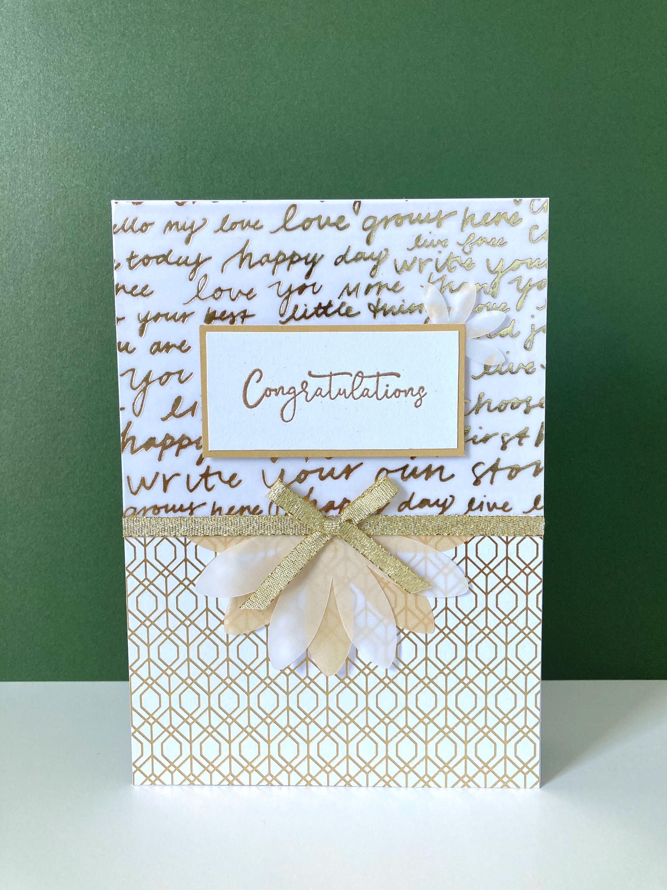 Beautiful Handmade Wedding Card - Etsy