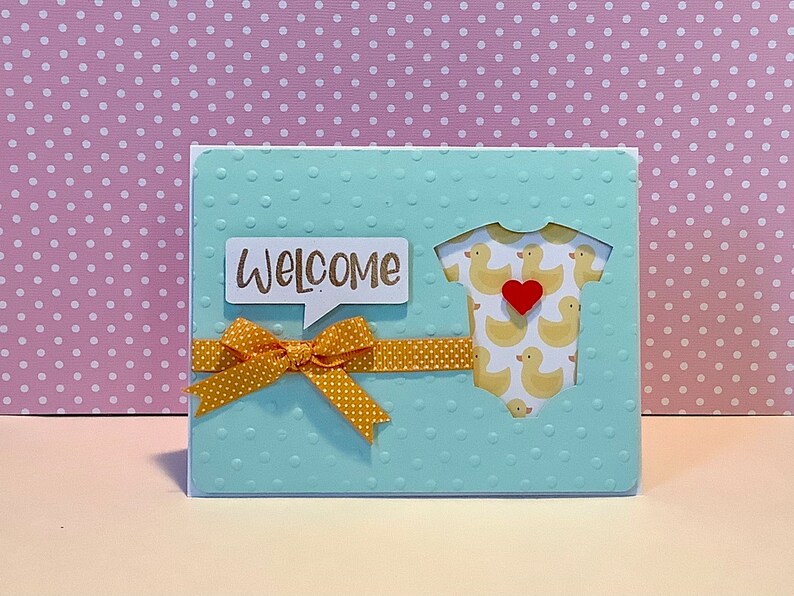 Adorable Handmade Welcome Baby Card - Etsy
