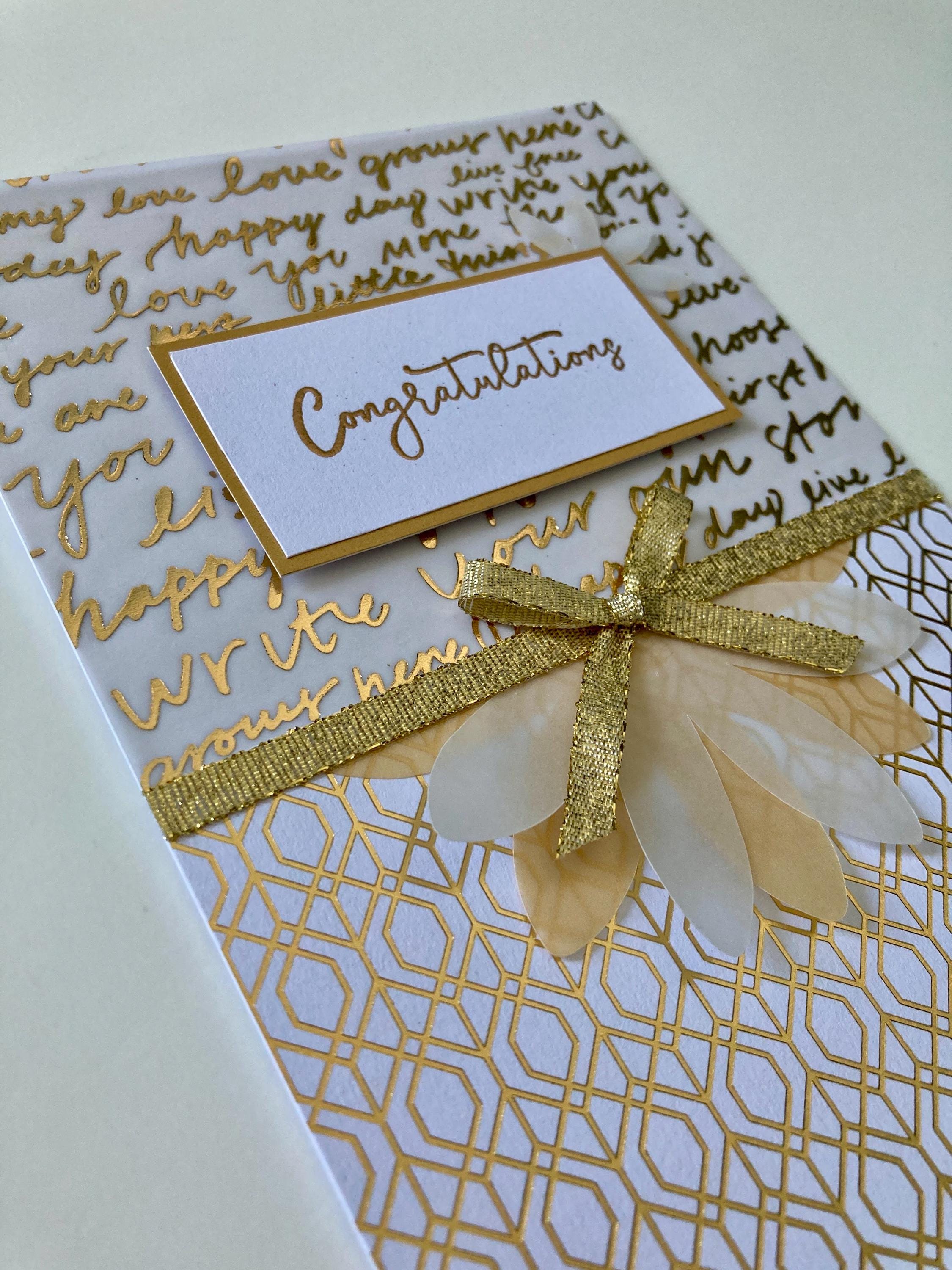 Beautiful Handmade Wedding Card - Etsy