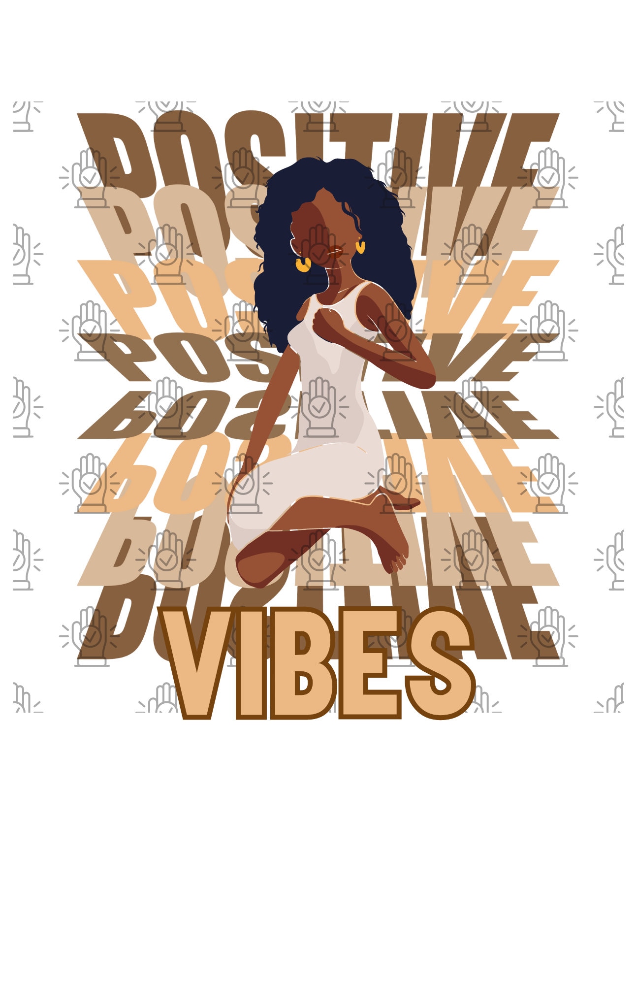 Stacked Positive Vibes Black Woman - Etsy